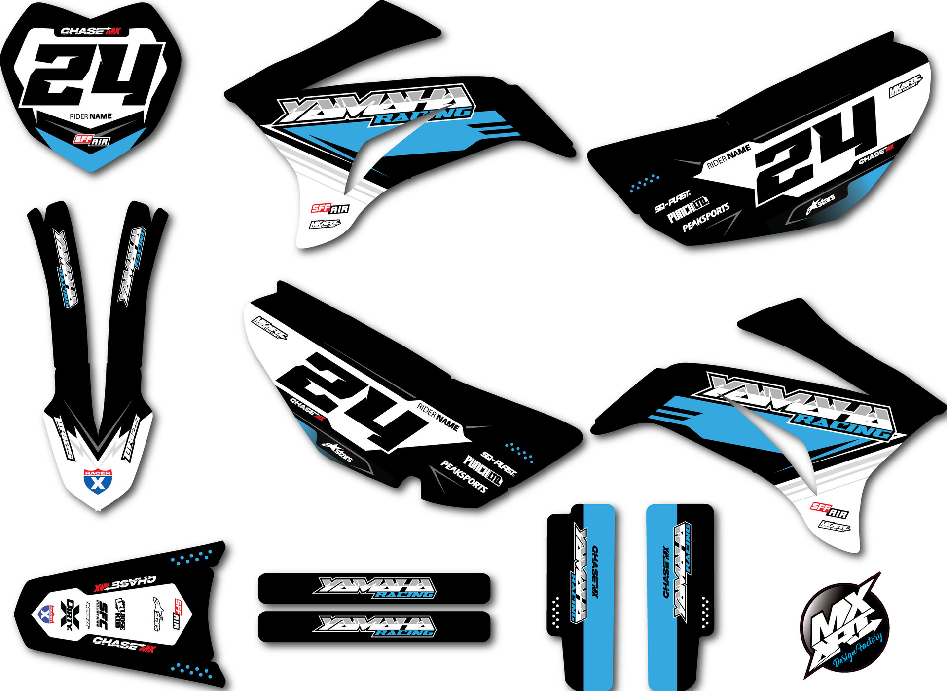 TTR 125 MX stickers : Motoxart : Premium quality