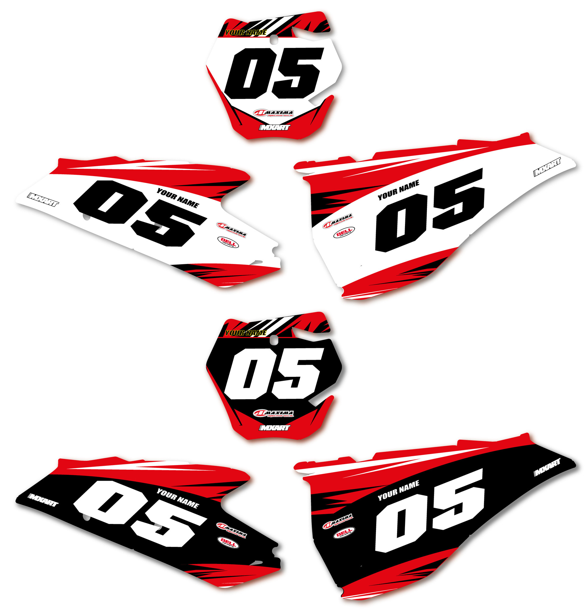 Premium Gas Gas Number Plate Graphics Digger Style :: MXart