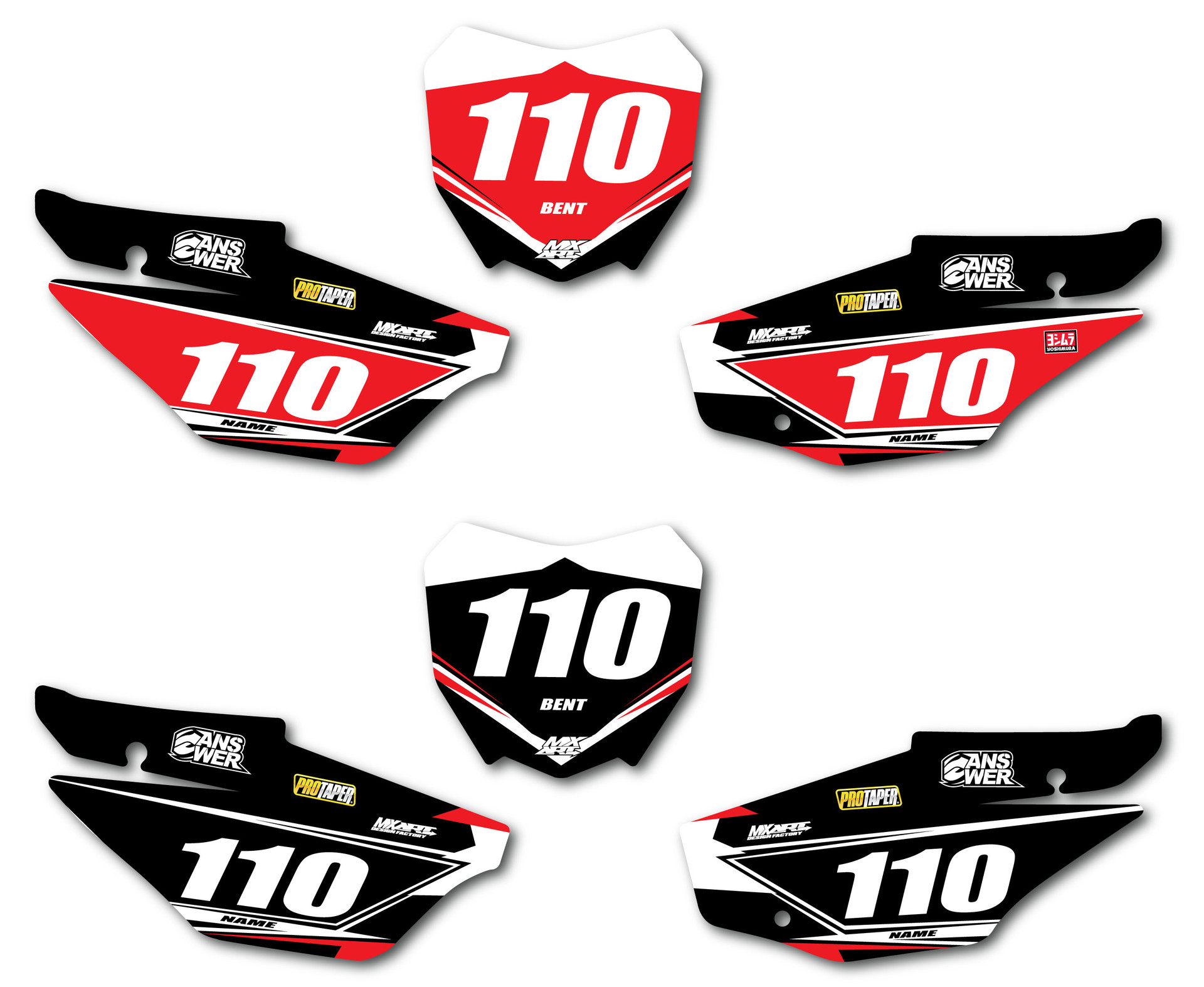 Honda Dirt Bike Graphics Kits - Full Decal Kits for Honda MX Models