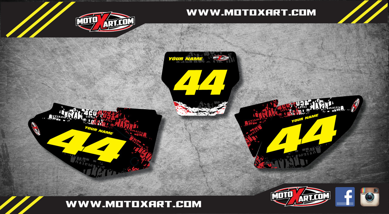 Honda 125cc + Graffiti style number plates - MotoXart