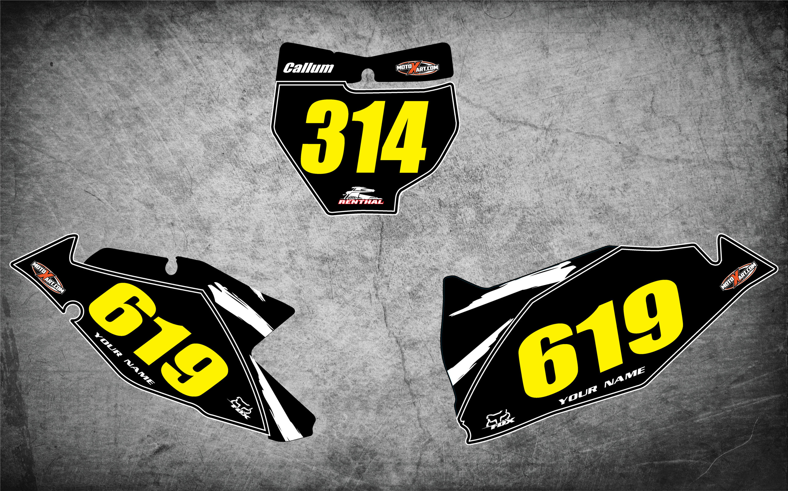 Premium KTM number plate graphics Australia "Aussie Pride" style pro ...