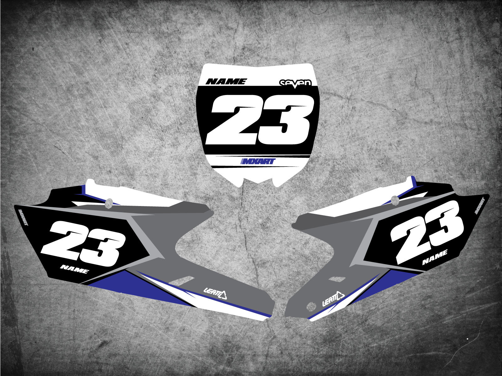 Premium YAMAHA number plate graphics Australia "SHADES" style pro grade ...