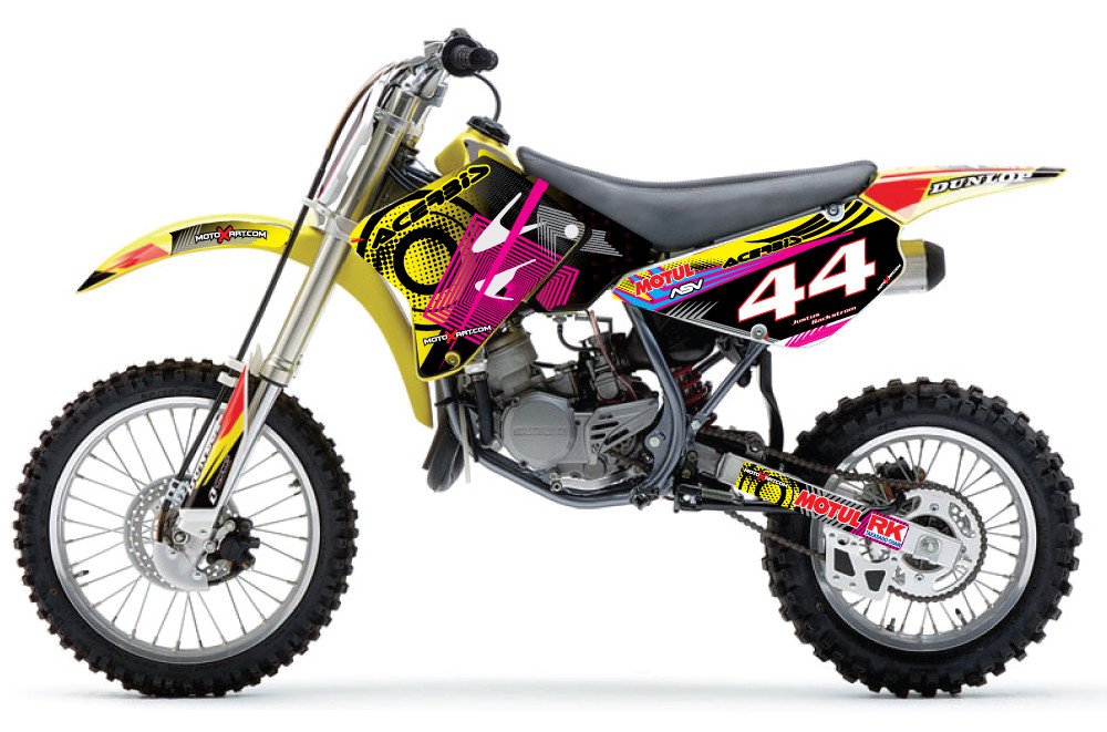 RM 85 Neon style full Sticker Kit - MotoXart