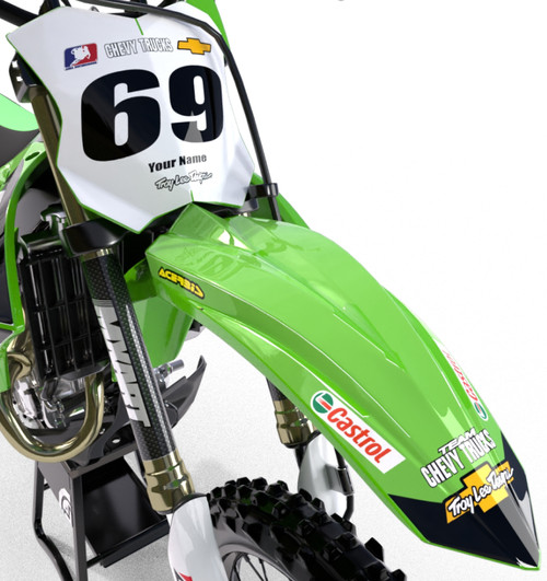 Premium quality motocross graphics "SHIFTER" style quality KAWASAKI ...