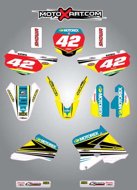 RM 85 Neon style full kit - MotoXart