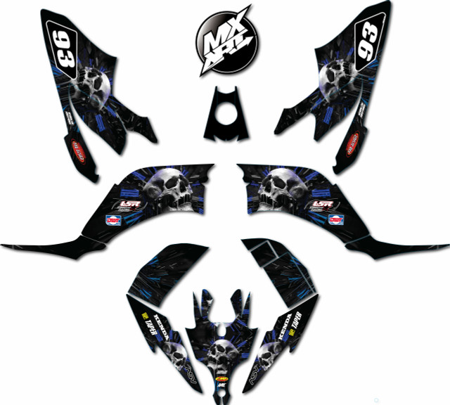 Yamaha ATV premium quality graphics kits, free shipping.