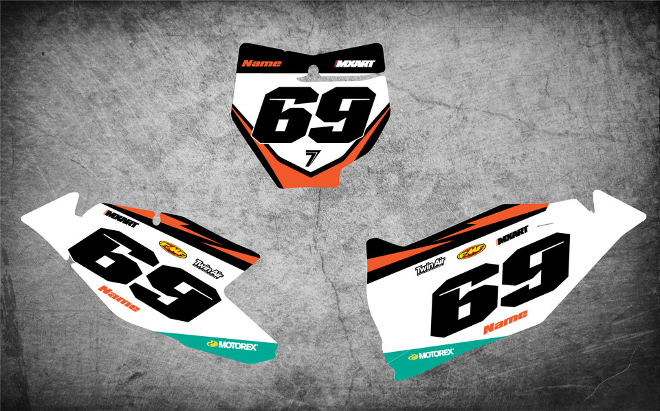 Font Style For MX Bikes Sticker Kits