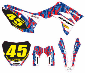 Sticker Kits For Honda 125cc MX Bikes