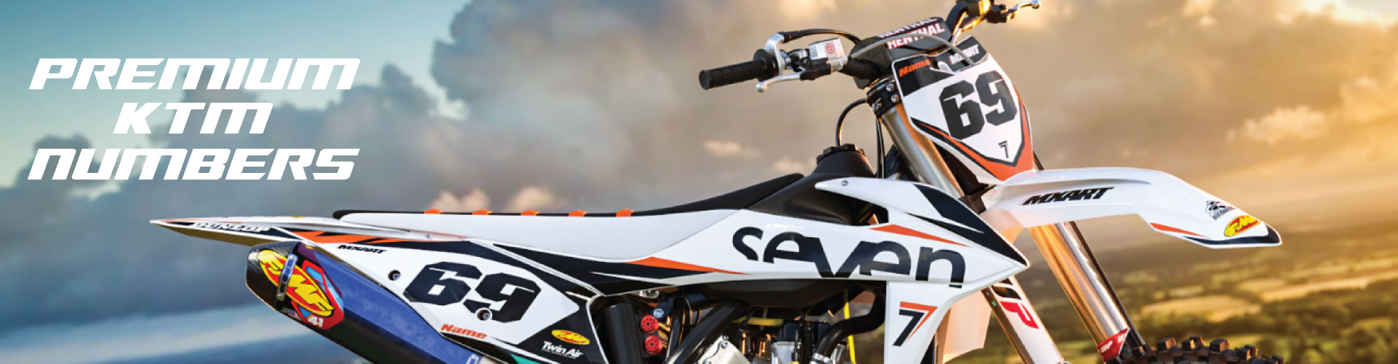 Premium KTM number plate graphics free shipping for all KTM graphics ...