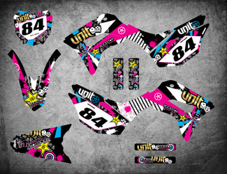 Premium Honda 125cc and above graphics Australia Rush style : MXart