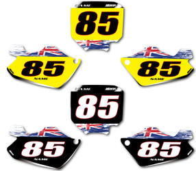 CR 80 - 85 number plate sticker kit : Aussie Pride style : Motoxart