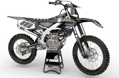 YZ 250 two stroke sticker kits Text Style : MAXRT : Premium Decals