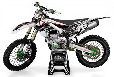 KLX 140 Graphic kits :: MXart :: Premium Grade Materials, Fatcor Black