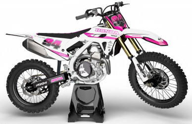 Premium Honda CRF 110 sticker kits Australia, United Pink Style : MXart