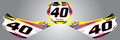 JR 80 / DRZ 70 Neon Style Number Plates - MotoXart