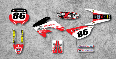 CRF 70/80/100 Full Graphics Kit TWO TWO Style - MotoXart