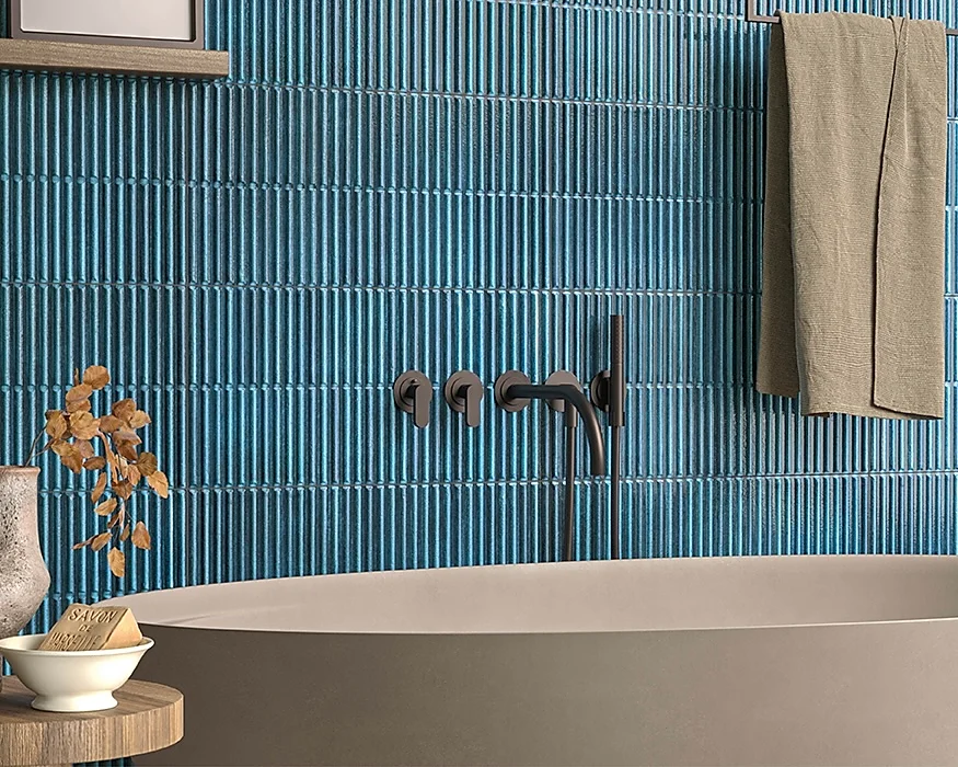 Z Collection Homey Stripes Glossy 12" X 24" | Tile