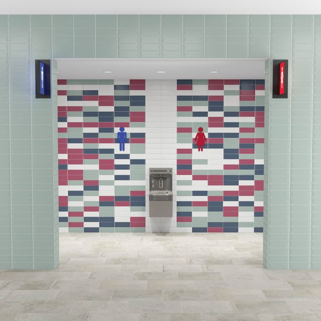 Daltile Stencil Matte Half Moon 4x12 | Tile