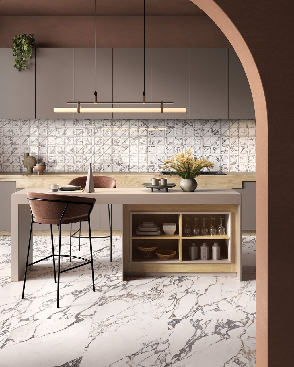 Florida Tile Indulge Polished Mix Mosaic 12" X 12" - M6x6mix | Tile