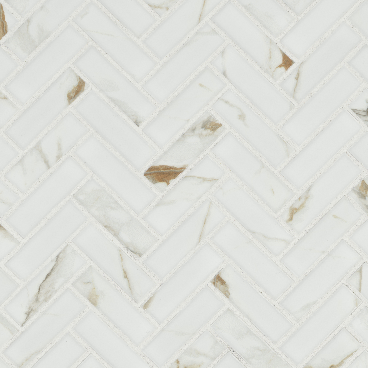 Ms International Inc Calacatta Gold Matte 1x3 Herringbone Mosaic | Tile