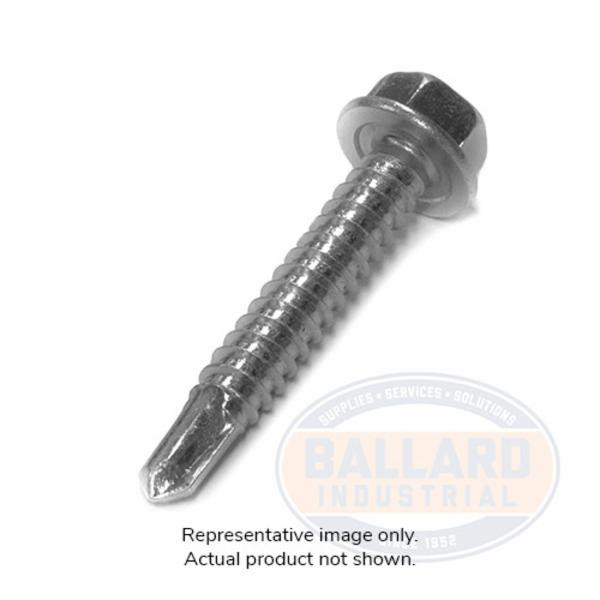 SCREW SELF DRILLING PLTD HEX WASHER HEAD 12-14 X 1-1/4" #4 POINT (SSD ...