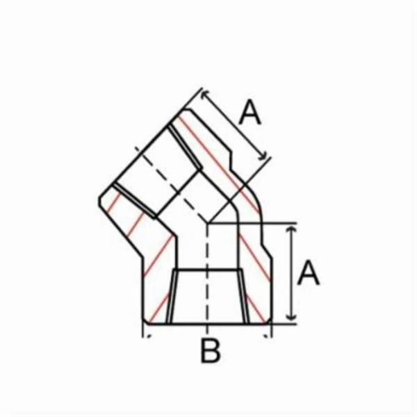 ELBOW 45D THR FS 3000 LB 1" (PF3M-E4T-010) - Ballard Industrial