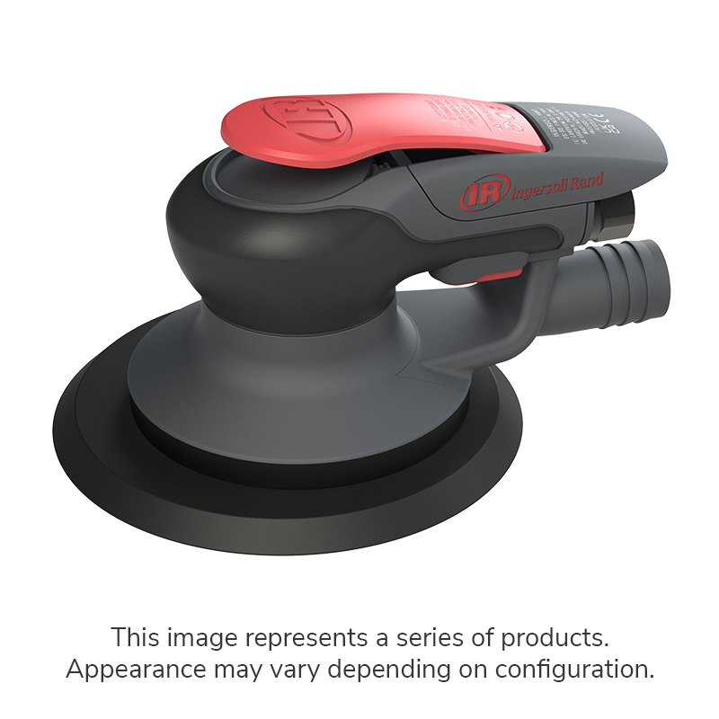 RANDOM ORBITAL AIR SANDER 3 16 ORBIT DIAMETER 6 HOOK LOOP 13 000 RPM 0.3 HP SELF GENERATING VACUUM ING R036C S1 HL Ballard Industrial