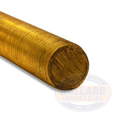 ROD ALL THREAD BRASS 6-32 X 3 FT (ATR-BR-006C-036) - Ballard Industrial