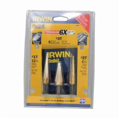 STEP DRILL BIT SET TIN COATED 3 PC (15101,15102,15103) (UBI-15502 ...