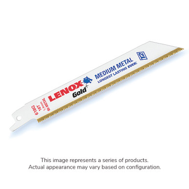 BLADE RECIPROCATING GOLD 6" X 3/4" X .035" 14TPI 5/PK (LEN-21067-614GR ...