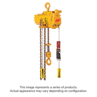 AIR CHAIN HOIST, SLOW SPEED SPOTTING, 1/4 TON, 10 FT LIFT, PULL CHAIN ...