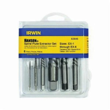 SCREW EXTRACTOR SET SPIRAL 6 PC (1-6) (IRW-53545) - Ballard Industrial