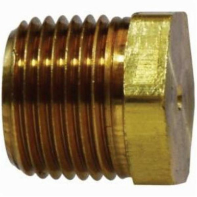 BRASS BARSTOCK FITTING PLUG HEX SOLID 3/4" (MID-28-205S) - Ballard ...