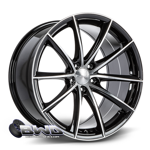 ACE Alloy Convex Gloss Black Machined Wheels | BestWheelDeals | Order ...