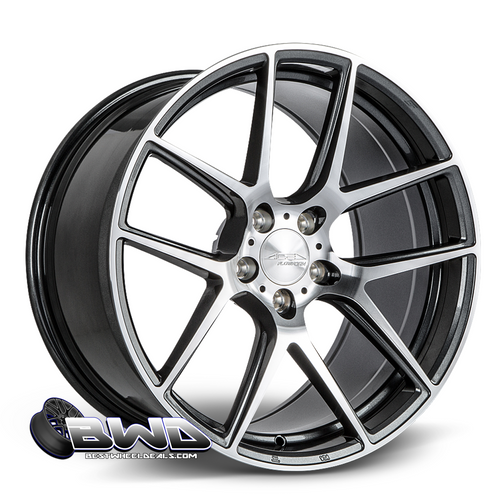 ACE Alloy AFF02 Mica Grey Machined Face wheels | BestWheelDeals | Order ...