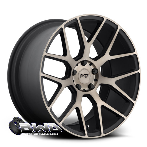 Niche Intake Black Machined Dark Tint Wheels | BestWheelDeals | Order ...