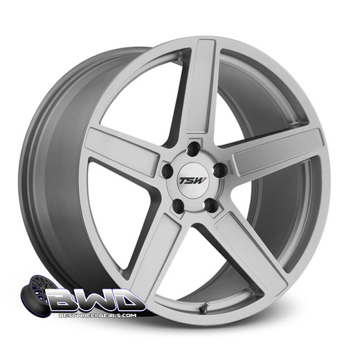 TSW Ascent Matte Titanium Silver Wheels | BestWheelDeals | Order Your ...