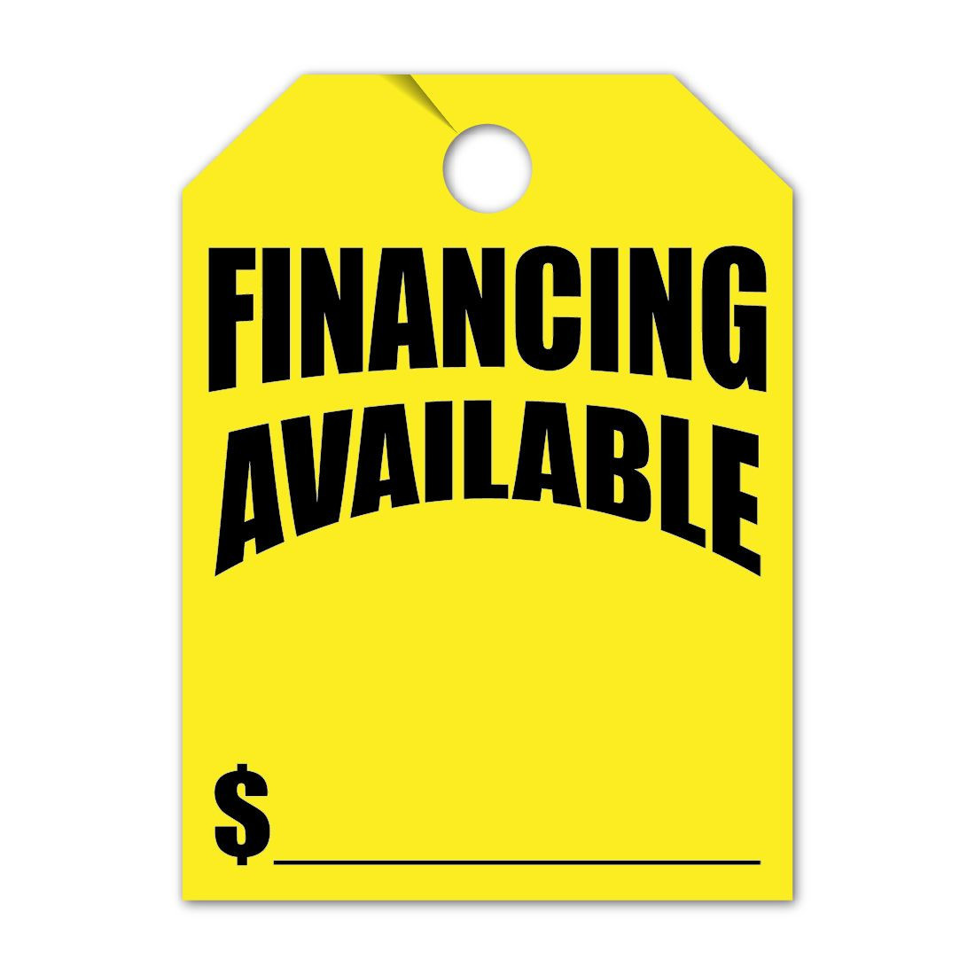 FINANCING AVAILABLE Mirror Hang Tags - Karn Automotive Products