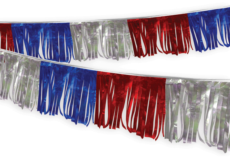 Metallic Streamers - Red/Siver/Blue - Karn Automotive Products
