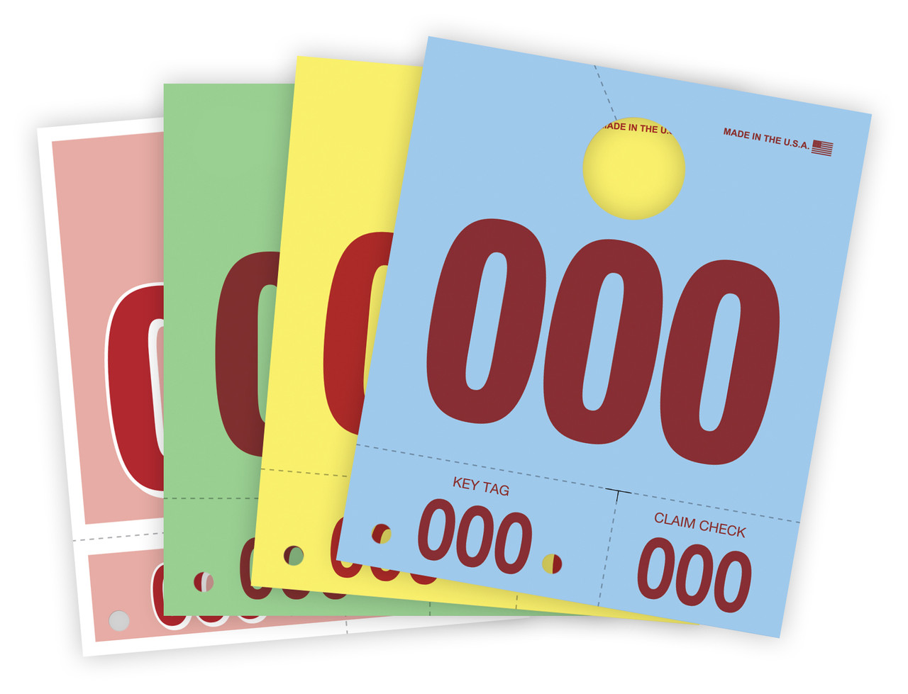 Colored Service Dispatch Tags - Karn Automotive Products