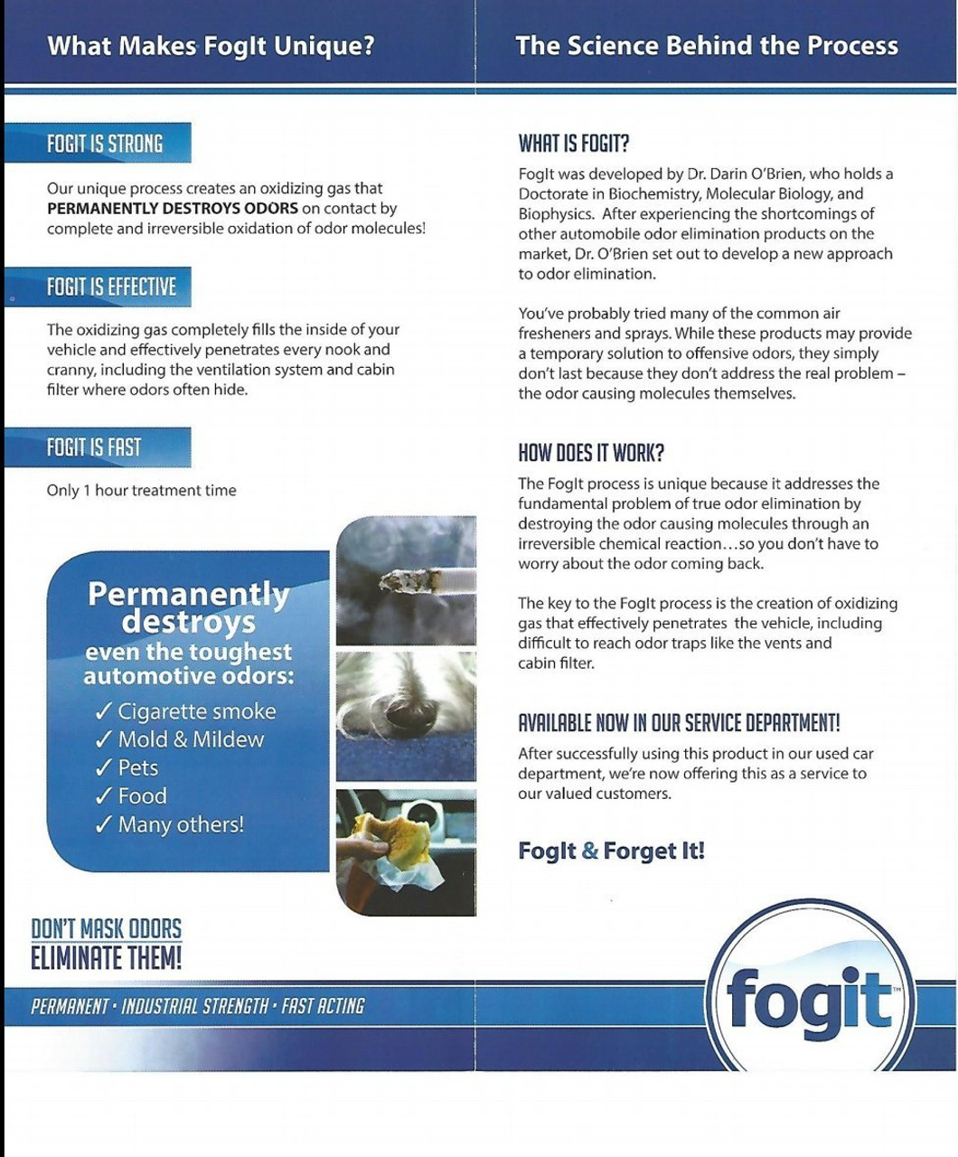fogit Odor Eliminator - Karn Automotive Products