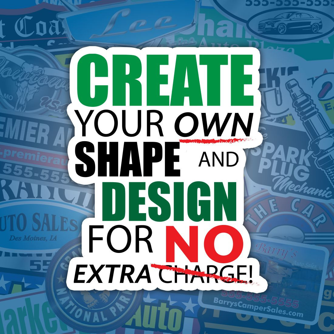 Custom Domed Decals - Karn Automotive Products