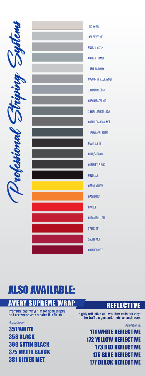 Solid 1/2" Stripe - Karn Automotive Products