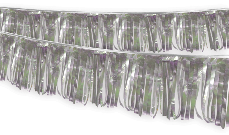 Metallic Streamers - Silver