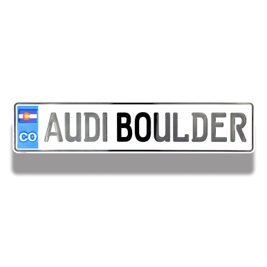 Embossed Aluminum Metal European License Plates - Karn Automotive Products