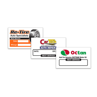 Custom Oil Change Labels - Write On (1000 Per Box) - Karn Automotive ...