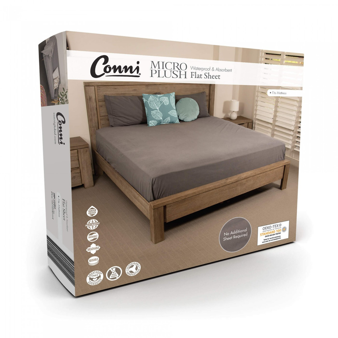 Micro-Plush Waterproof Flat Sheet - Mack n Me Mobility Solutions