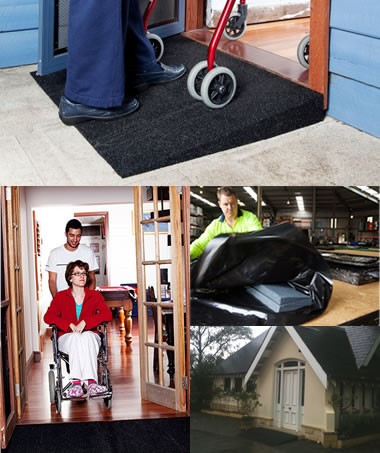 Rubber Threshold Ramp Raven - Mack n Me Mobility Solutions