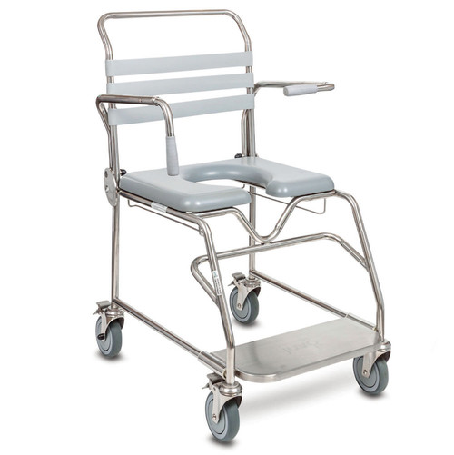 Shower Commode Self Propelled WBP 460mm seat, 200kg SWL W/O seat - Mack ...