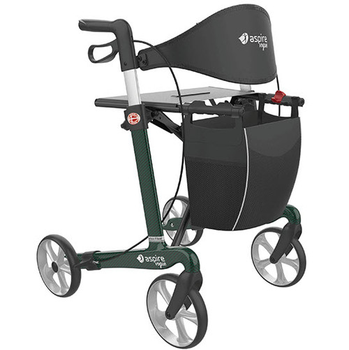 4 Wheel Walker Vogue Carbon Fibre TALL Emerald - Mack n Me Mobility ...